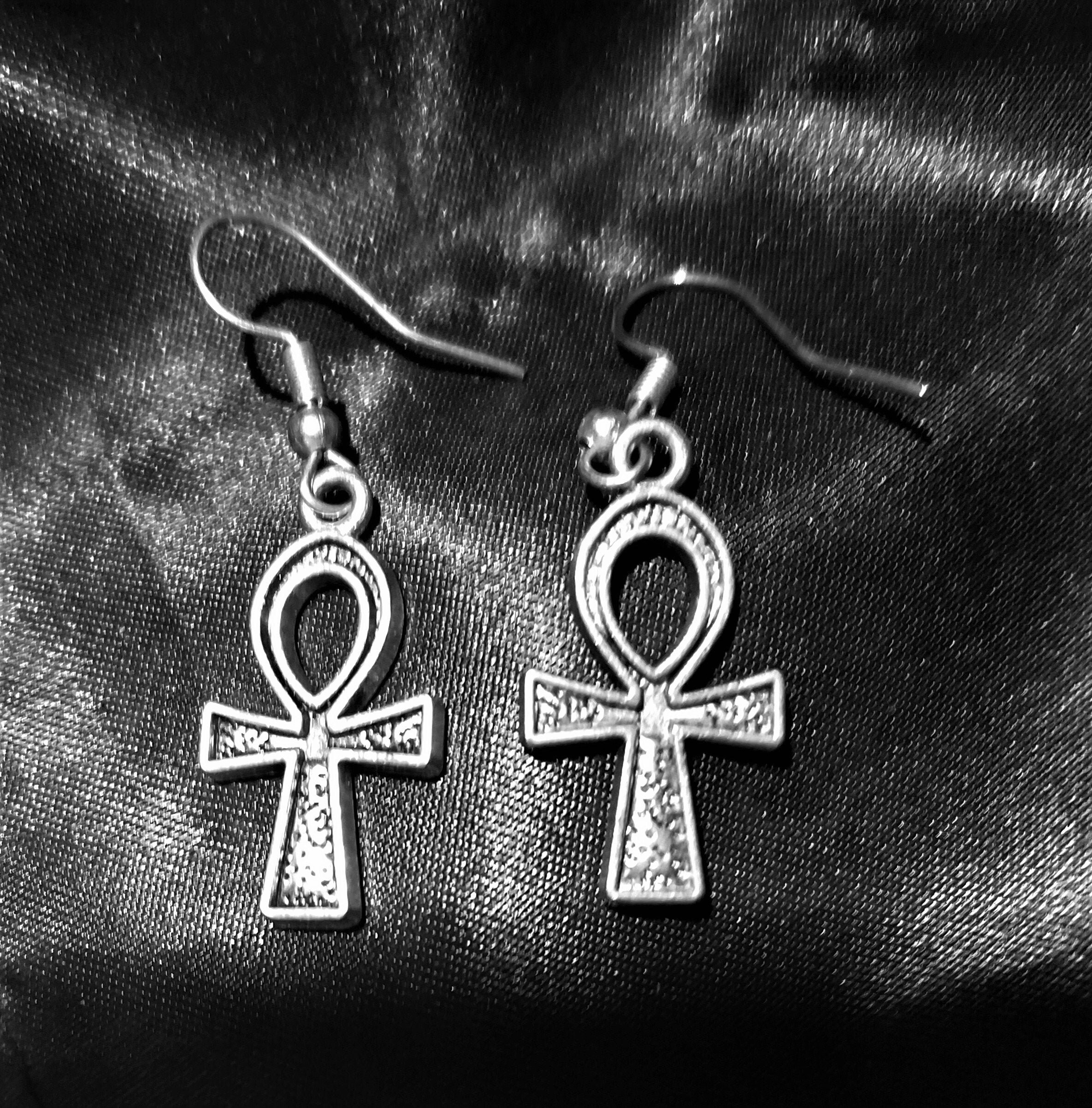 Silver Ankh Egyptian Ankh Vintage Style Textured Relief | Etsy