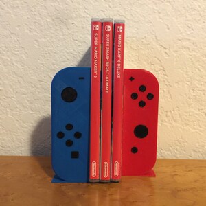 Nintendo Switch Joy Con Bookends - Nintendo Bookends, Gaming Book Ends, Game Box Holders, Game ...