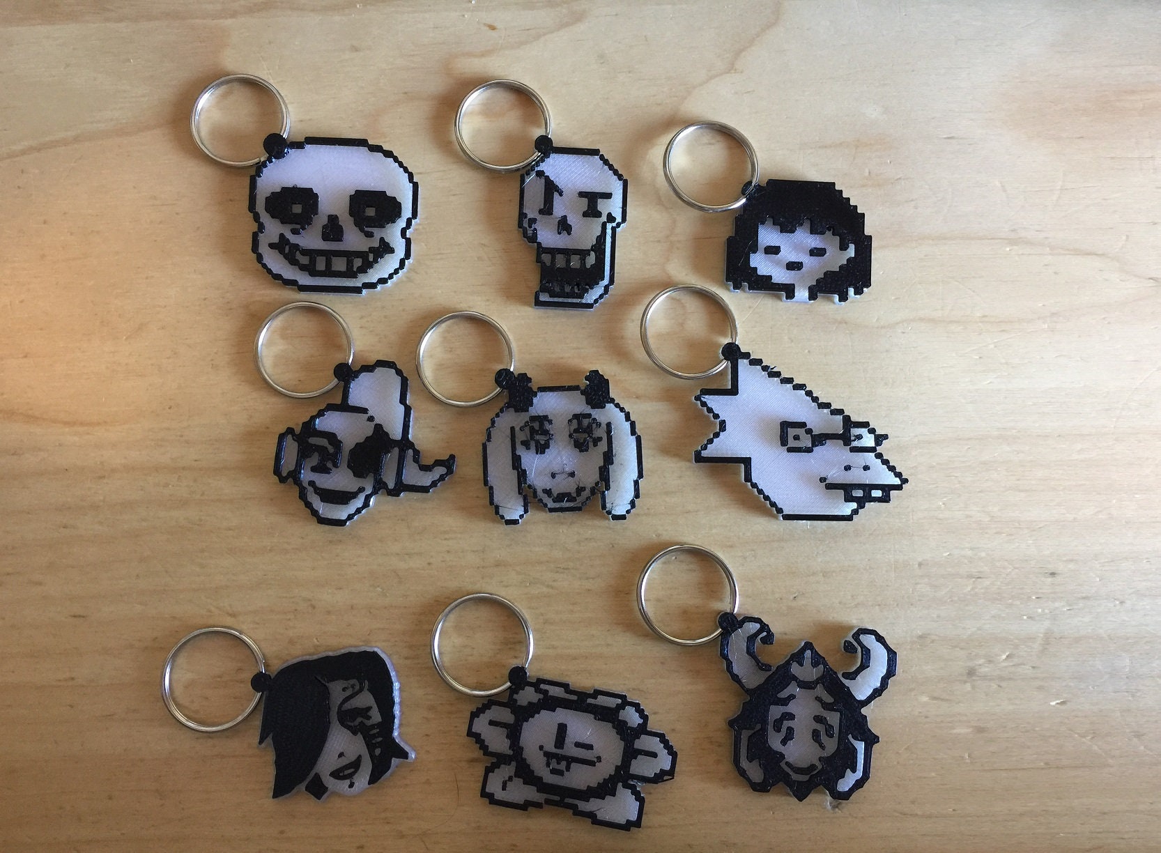 Undertale Character Keychains 9 Variations - Etsy