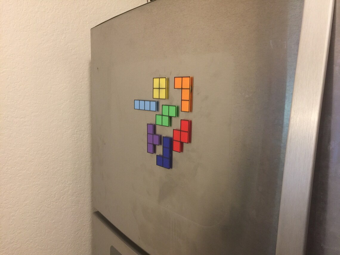 Tetris Fridge Magnets Refrigerator Magnets Gaming Magnets - Etsy