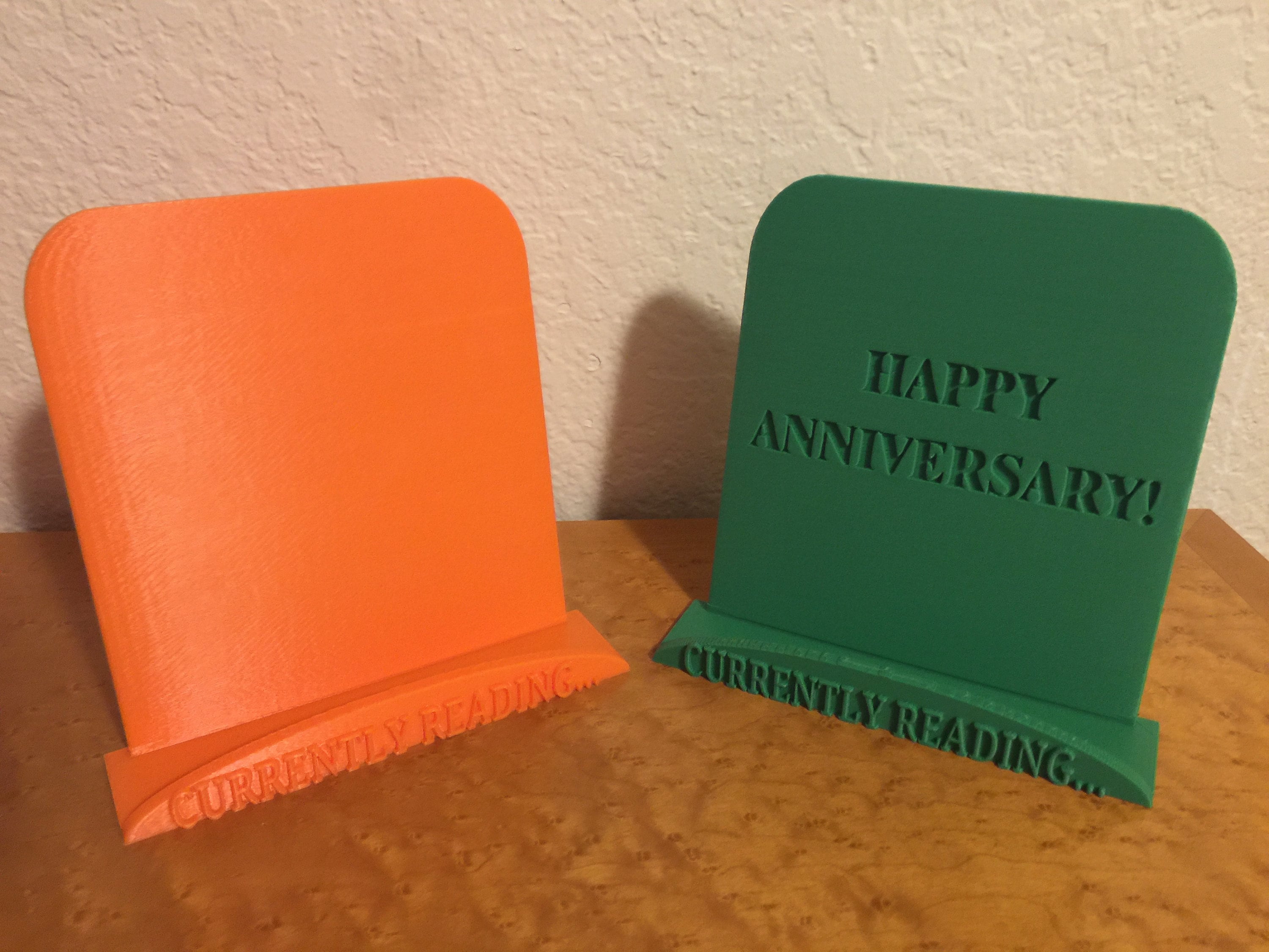 3D Printed Book and Tablet Stand Customizable Engravings & | Etsy