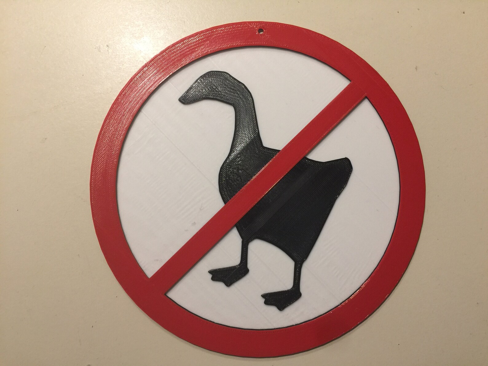 No Geese Allowed Sign - Untitled Goose Game Wall Art - Etsy