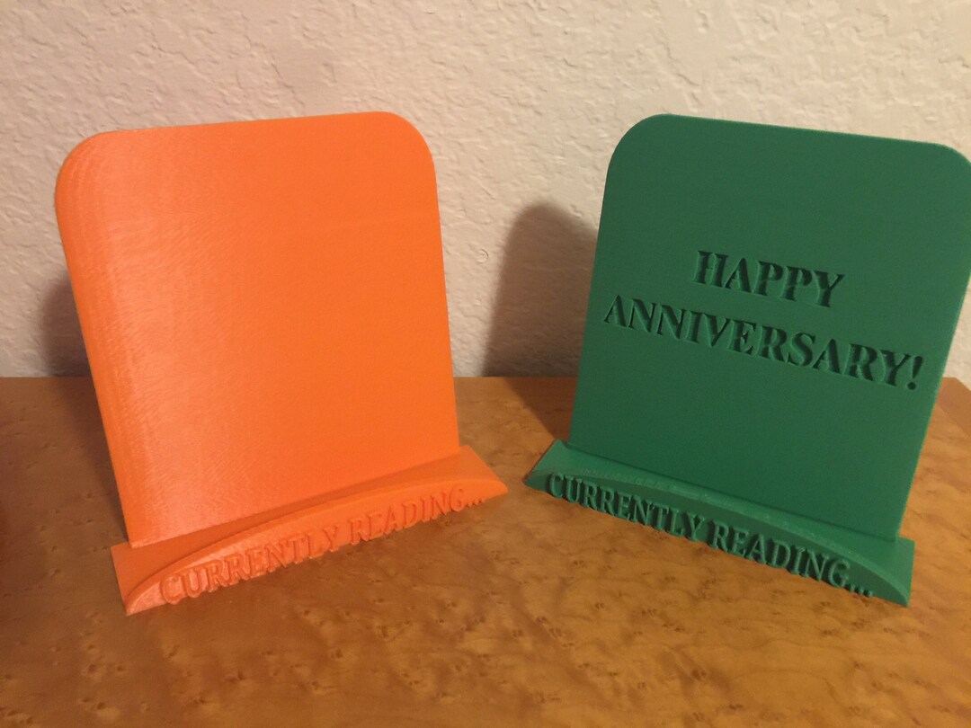 3D Printed Book and Tablet Stand Customizable Engravings & - Etsy