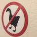 No Geese Allowed Sign Untitled Goose Game Wall Art - Etsy