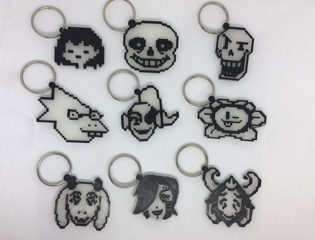 Undertale Character Keychains - 9 Variations! - Etsy