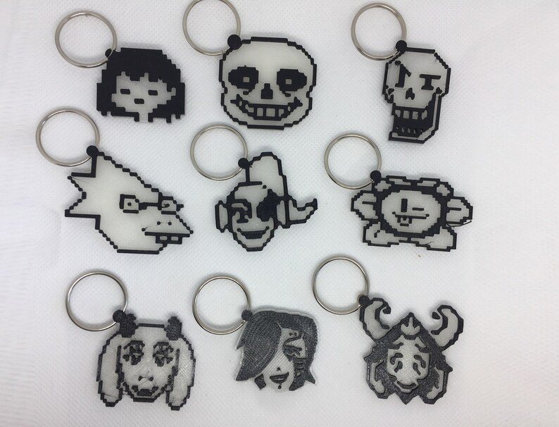 Undertale Character Keychains 9 Variations - Etsy