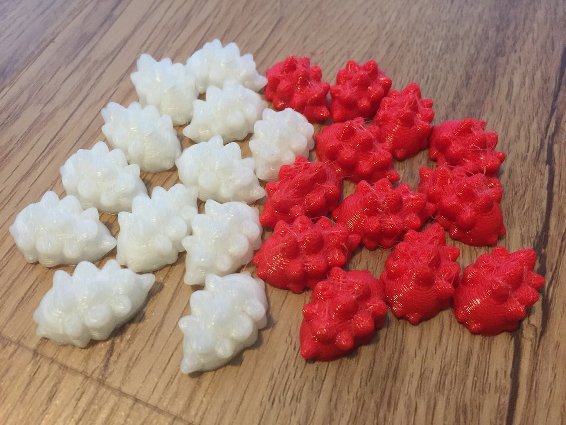 Snom Checkers - Pokemon Checkers, Pokemon Board Game, 3D Printed ...