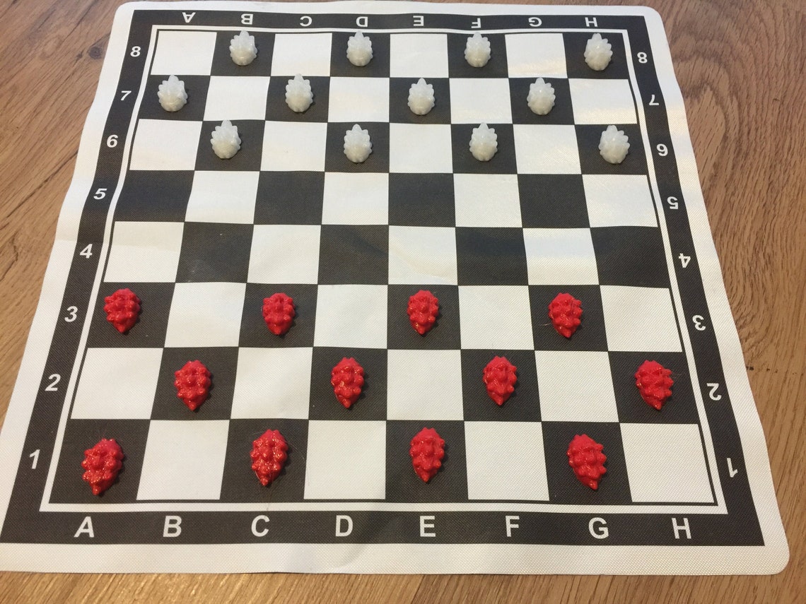 Snom Checkers - Pokemon Checkers, Pokemon Board Game, 3D Printed ...