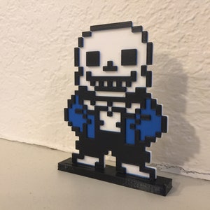 Undertale Sans Figure Stand - 3D Printed Figurine, Gaming Desk ...