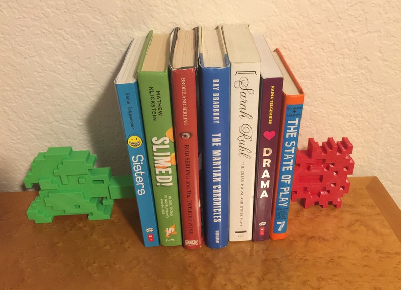 Legend of Zelda Bookends - Link and Octorok, 3D Printed Book Ends - Etsy