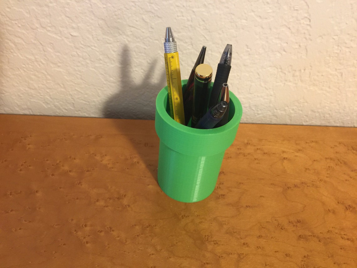 Super Mario Pipe Pencil Cup - Pen Holder, Office Decor, Nintendo Pen ...