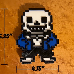 Undertale Giant Sans Figure - 3D Printed Figure, Gaming Accessory, Game ...