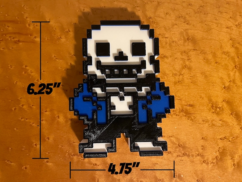 Undertale Giant Sans Figure - 3D Printed Figure, Gaming Accessory, Game ...