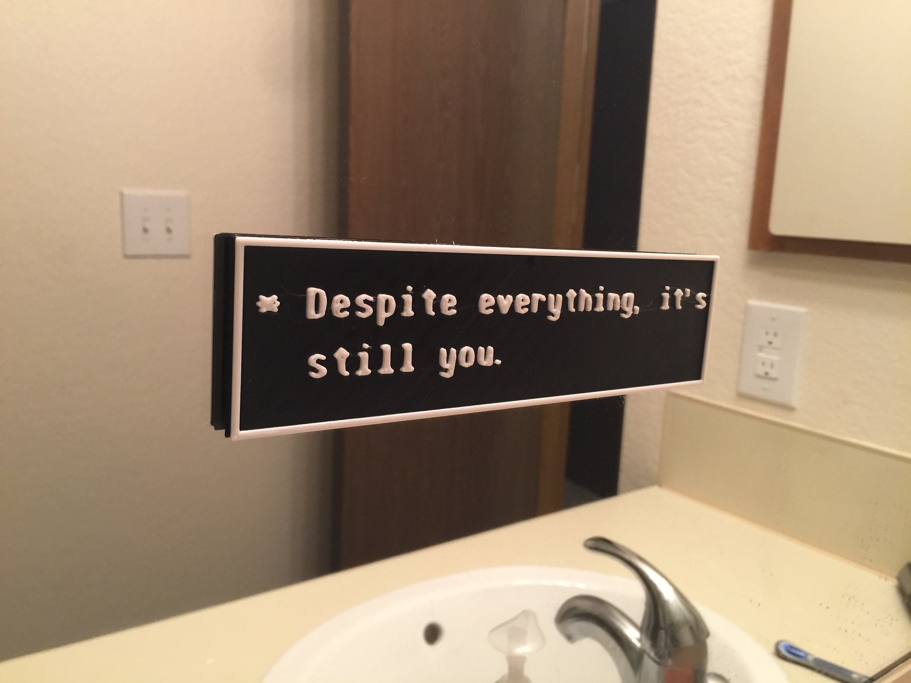 Despite Everything It's Still You Sign Undertale 3D | Etsy