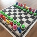 Tetris Chess 3D Printed Chess Pieces BOARD NOT INCLUDED, Custom Chess ...