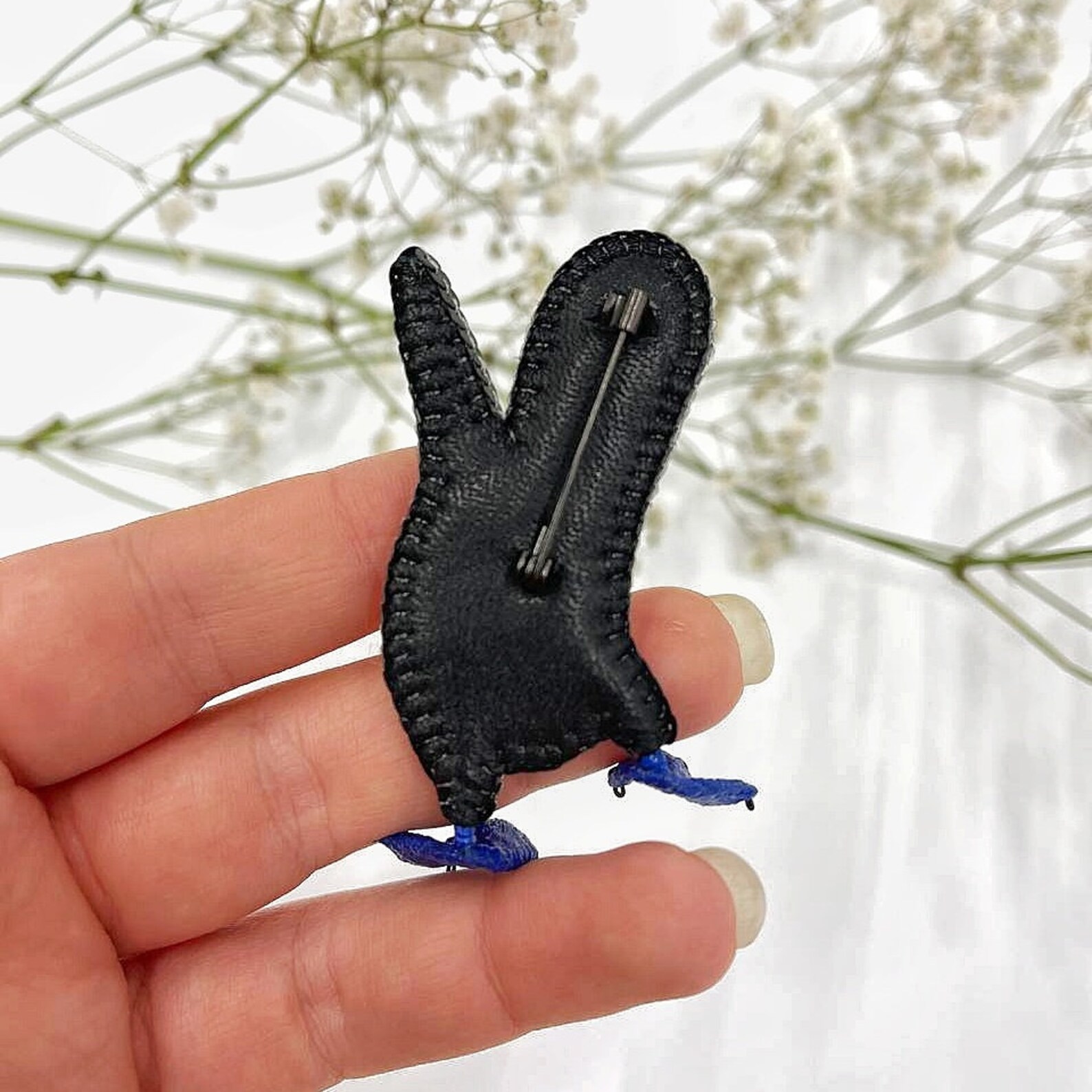 Blue Footed Gannet Brooches Blue Footed Booby Embroidered - Etsy