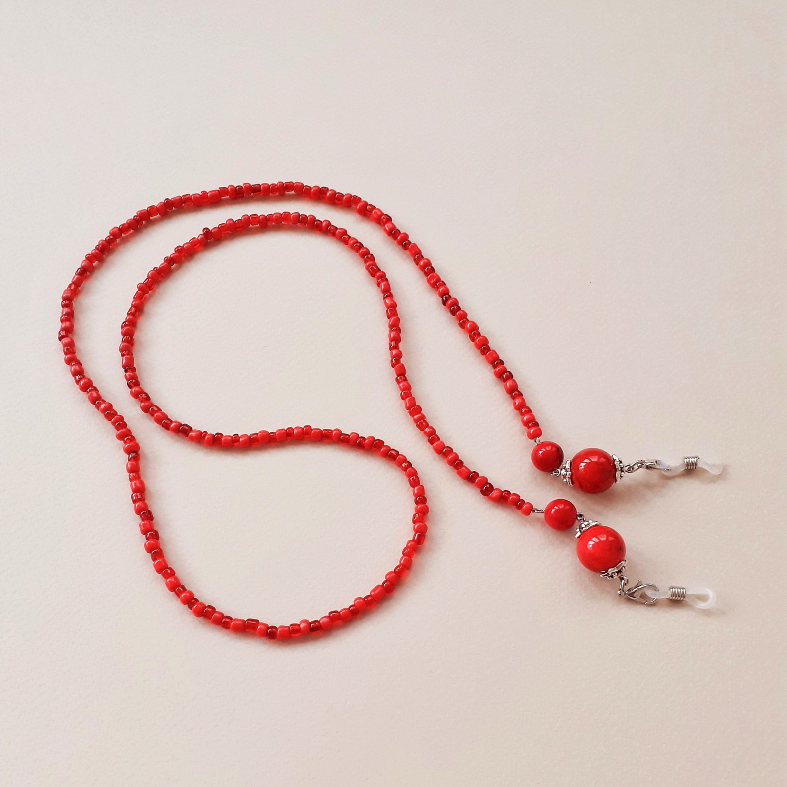 Eyeglass Chain Red Sunglass Red Strap Sunglass Chain Red Bead | Etsy