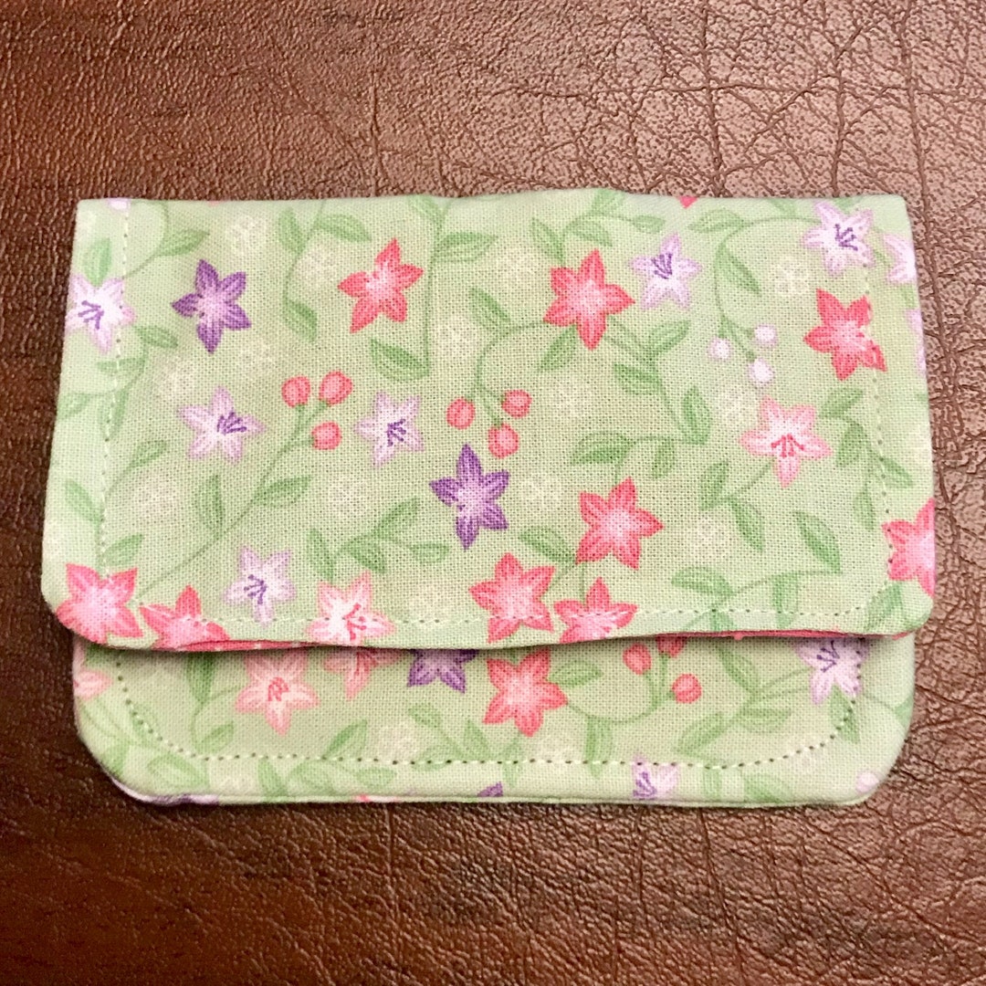Spring Flowers Wallet, RFID Wallet, RFID Credit Card Holder, Cloth Gift ...