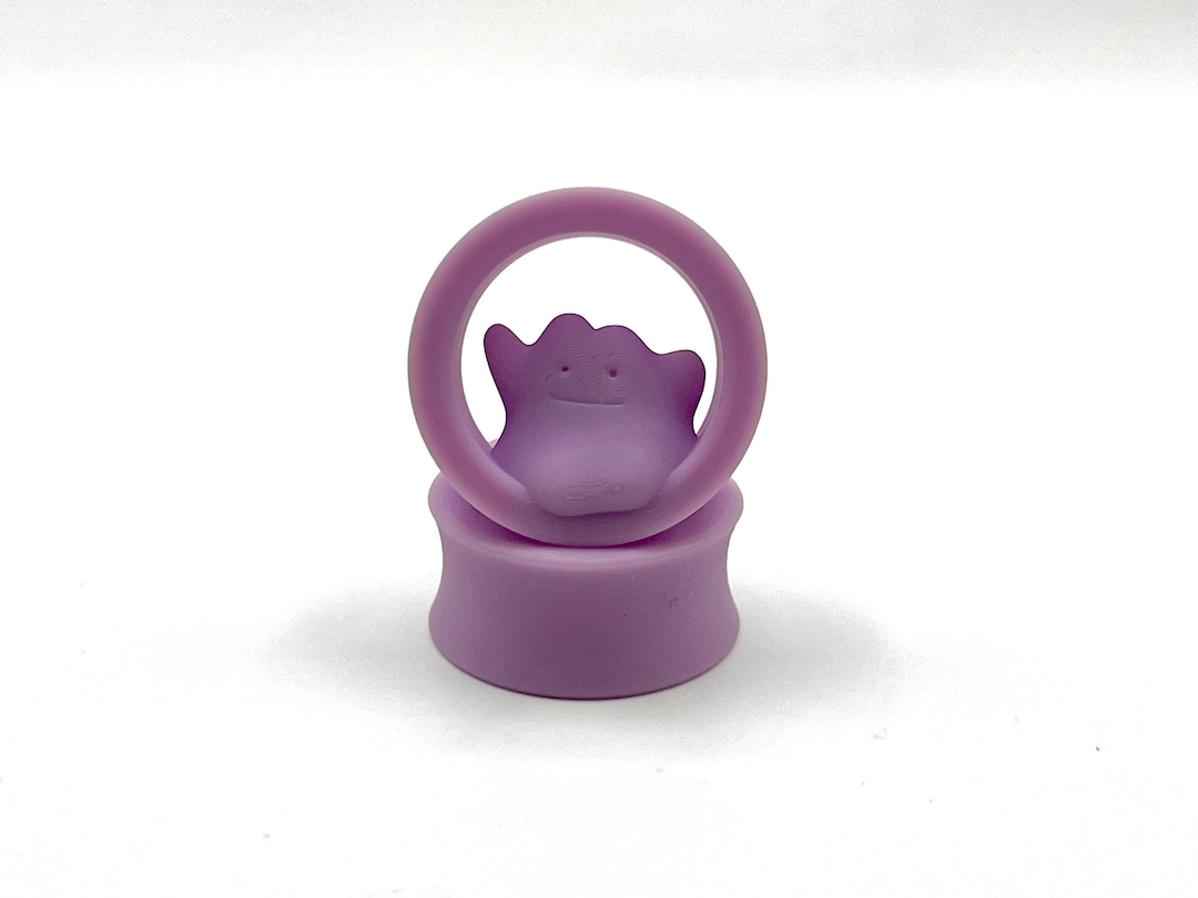 Custom Sized Pair Pokemon Inspired Ditto Earplugs - Double Flare Ear ...