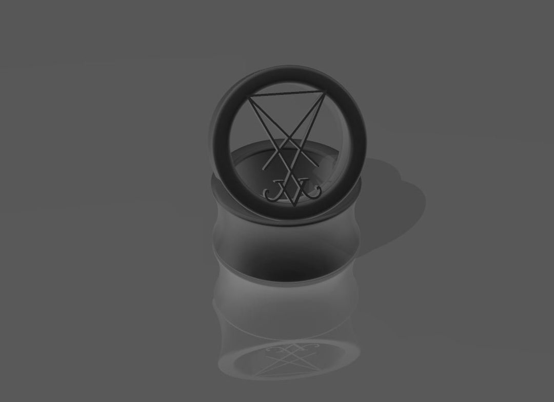 Custom Sized Pair Occult Sigil of Lucifer Earplugs Double Flare Ear ...