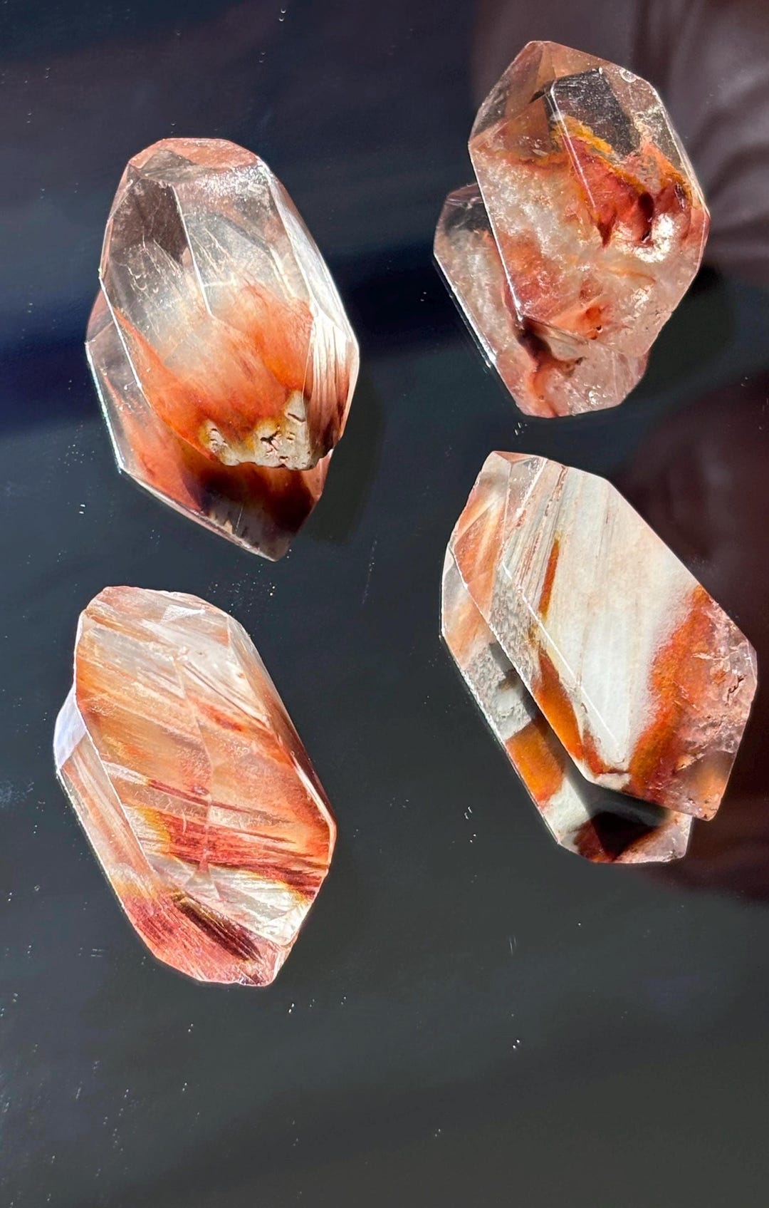 Amphibole Quartz, Angel Phantom Crystal From Brazil , Double Terminated ...