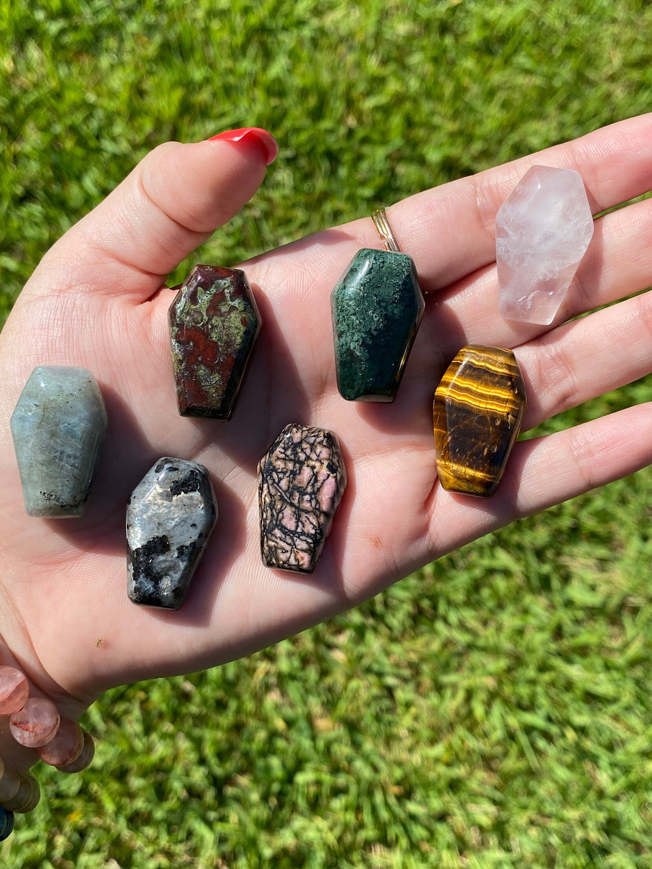 Crystal Coffins Gemstone Coffin Stone Coffin Witchy Gifts - Etsy