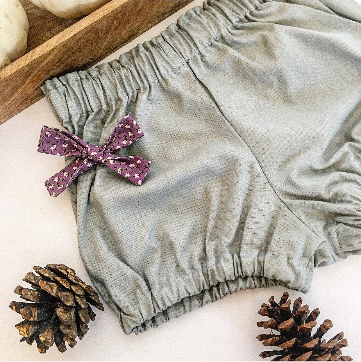 Girls Handmade Bloomers Dove Grey Luxe Fabric | Etsy