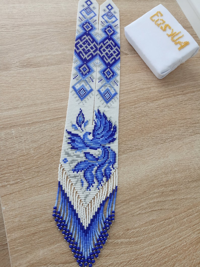 Beaded Necklace Bird Phoenix Gerdan Bead Loom Necklace Seed - Etsy