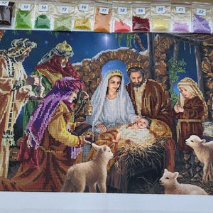 Nativity Bead Embroidery Kit Christmas Religious Icon Beading Kit ...