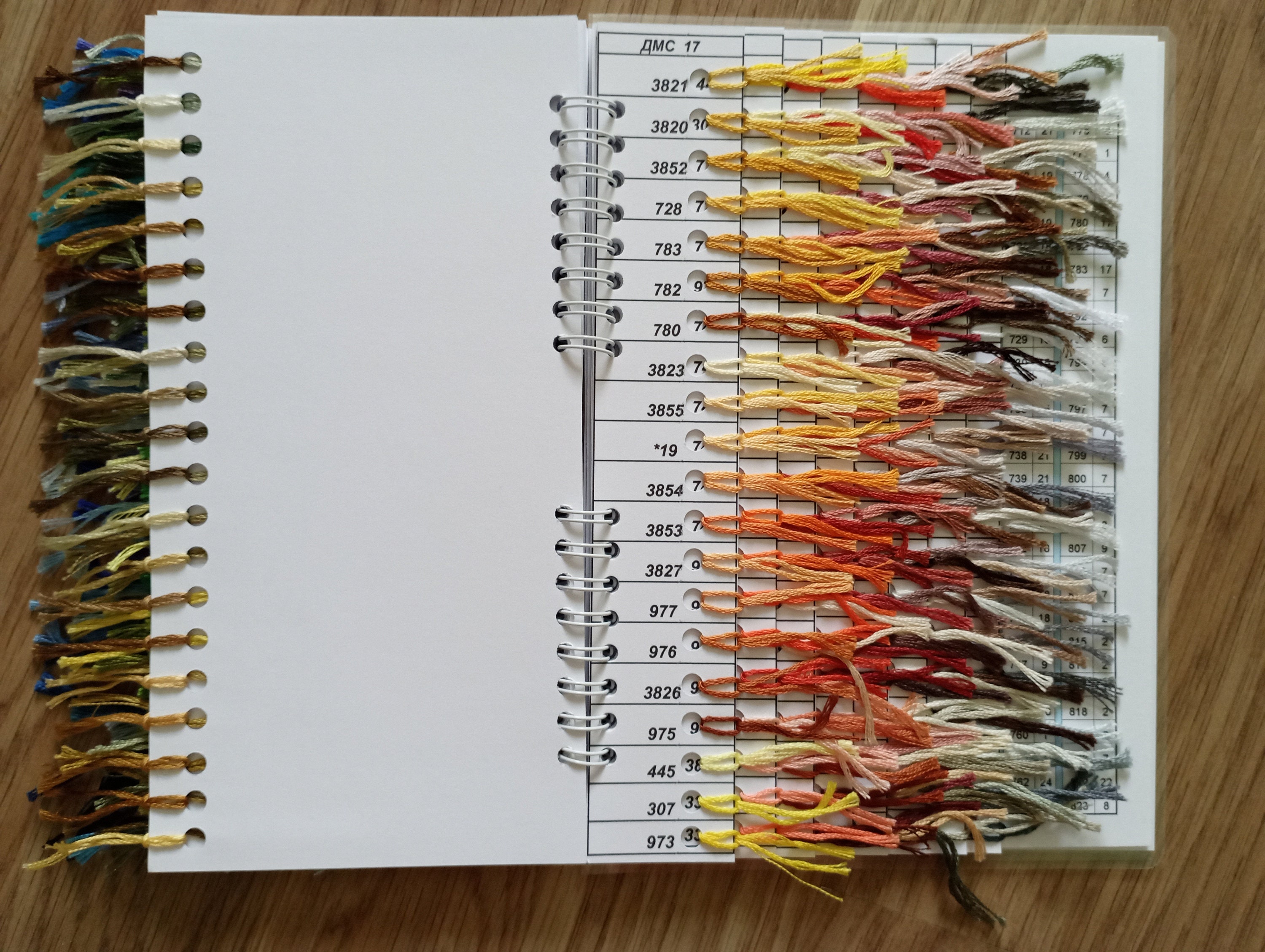 DMC Color Cards With Thread 480 Real Color Samples. Color Book DMC. - Etsy