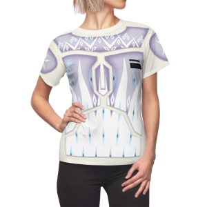 Mando Armor Elsa Frozen 2 White Dress All Over Print Running Costume ...