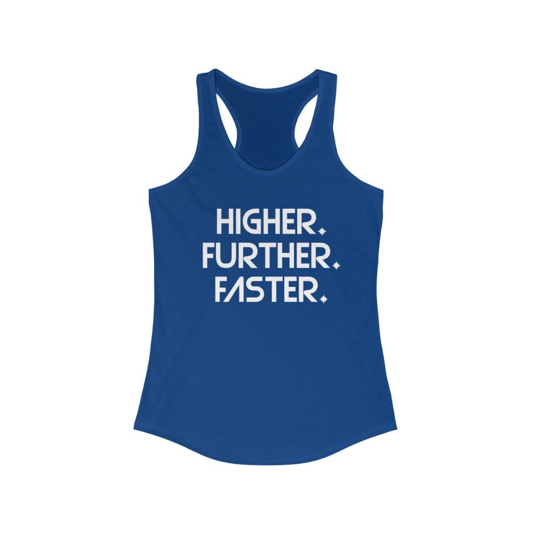 Higher Further Faster Captain Marvel Running Women's Ideal Racerback ...