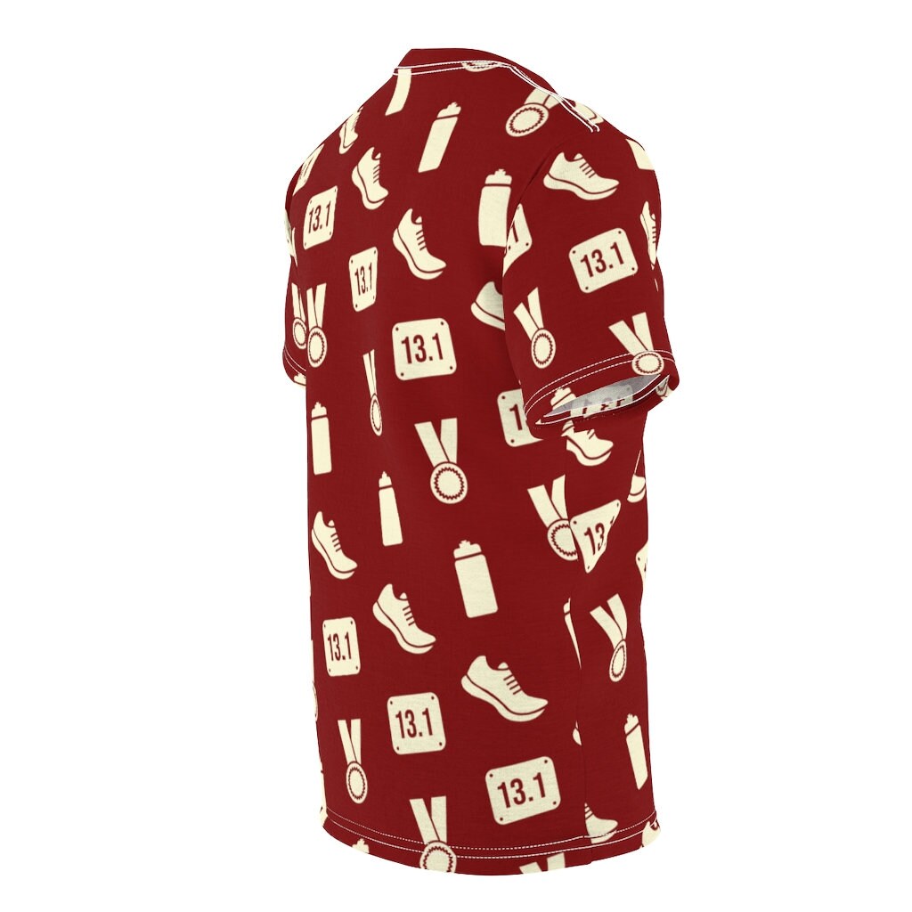 Customizable Color Running Pattern Half Marathon All Over Print Shirt ...