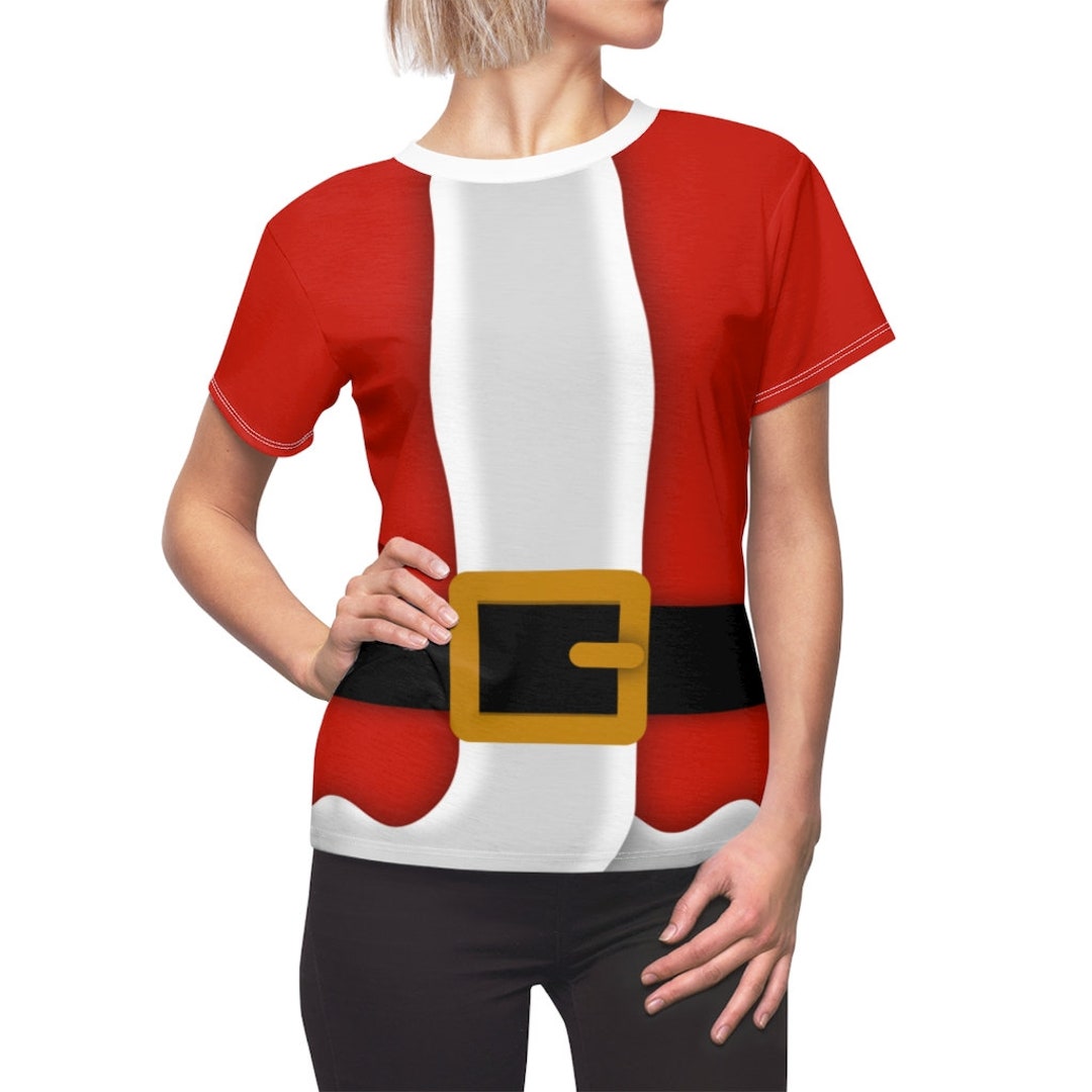 Santa Claus Christmas All-over Running Costume Women's Sport Tee - Etsy