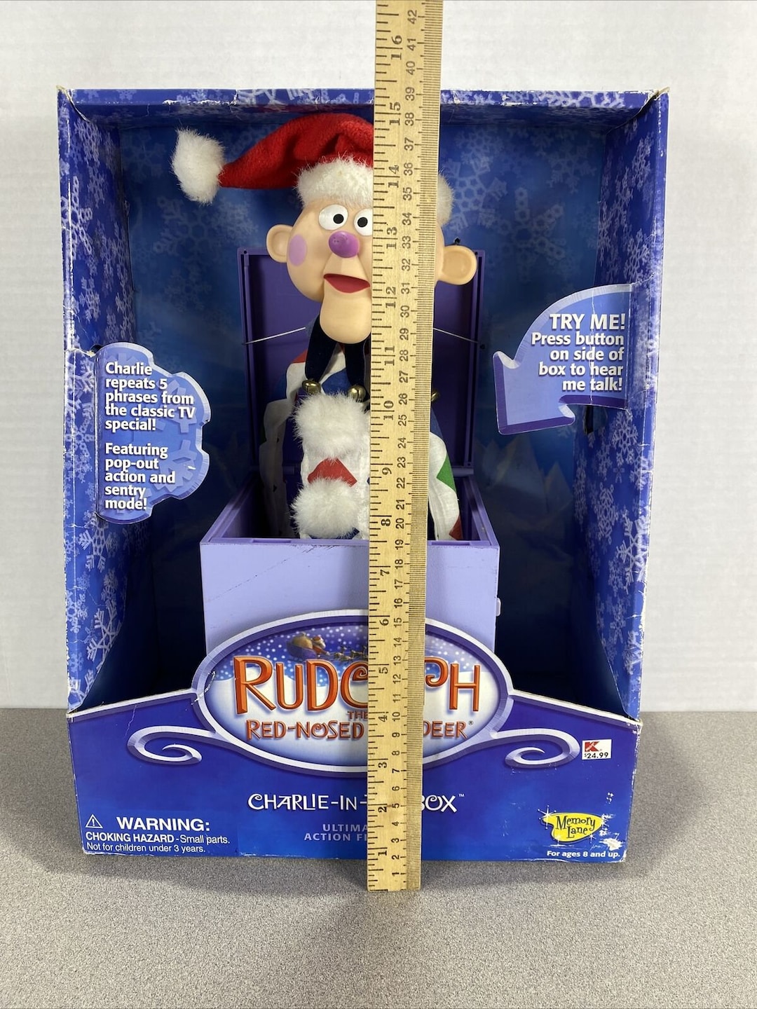 Ultimate Action Figure Sound Animated Rare Memory Lane Rudolph Large 16 ...
