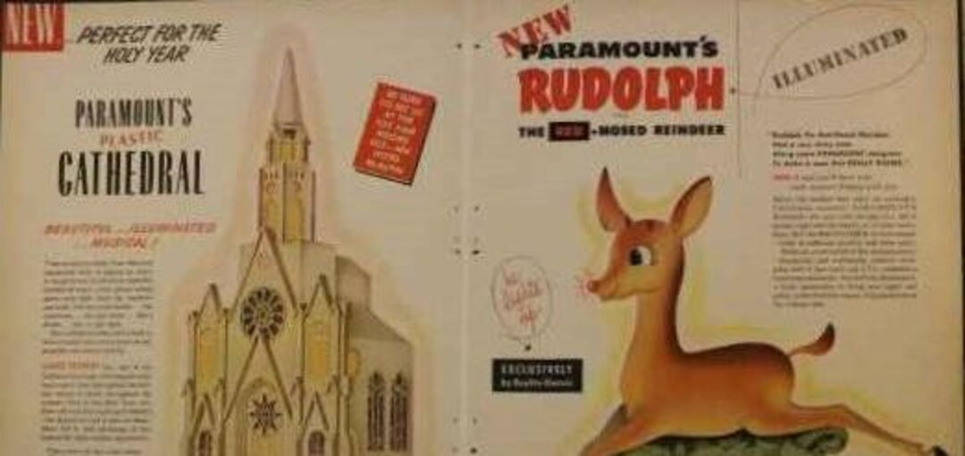 ON HOLD Rare 1950s Original Advertising Paramount Raylite Double Page ...