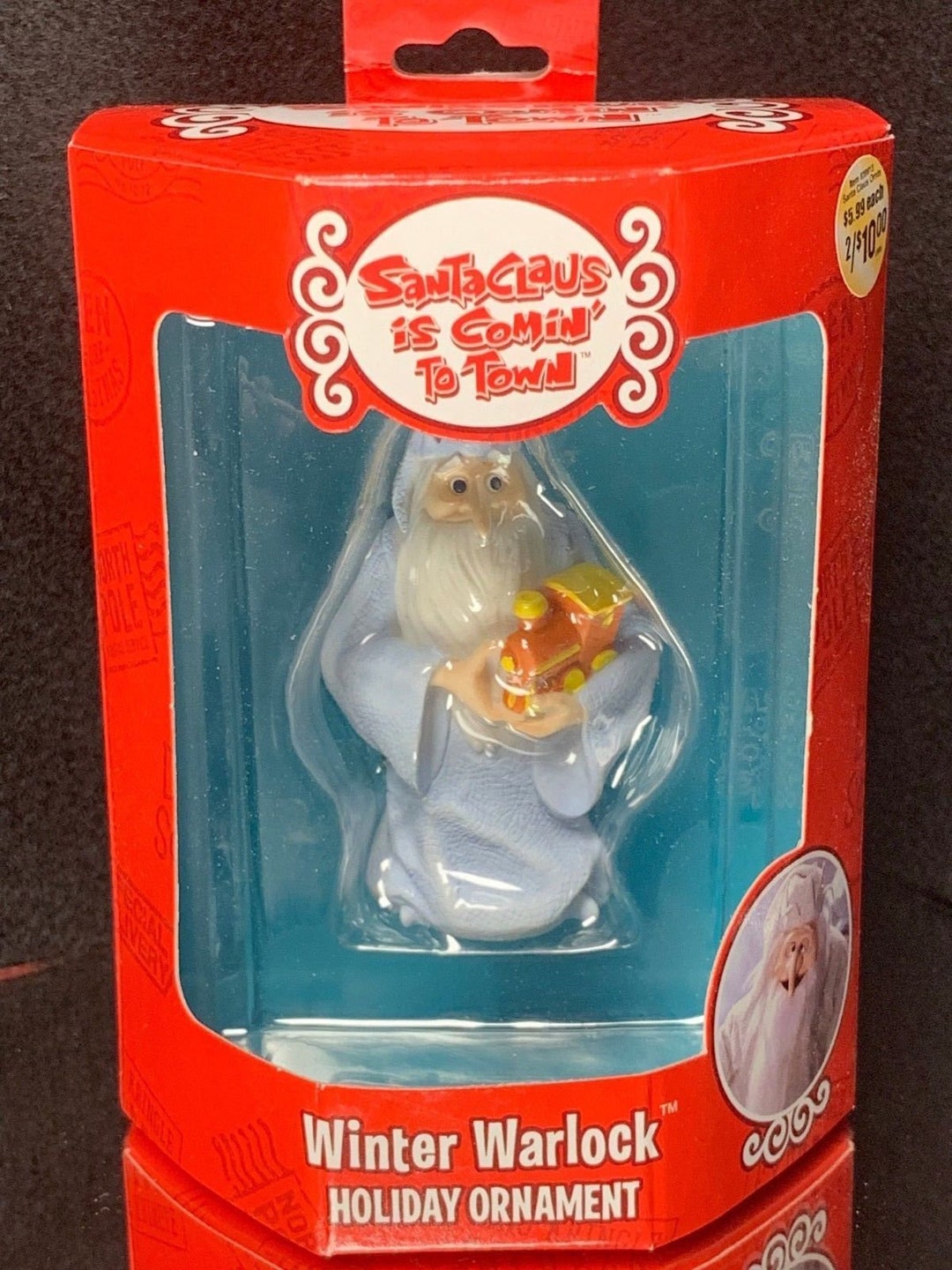 Rankin Bass Enesco Christmas Ornament Winter Warlock Santa Claus Comin Coming to Town Vintage in ...