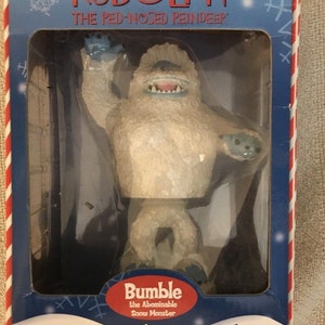 Humble Bumble Abominable Snowman Yeti Bobblehead Nodder Vintage Rudolph ...