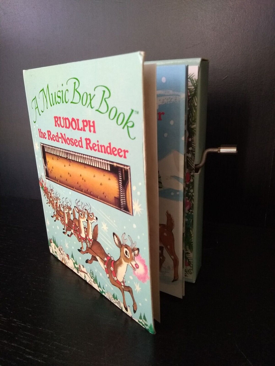 1980s Vintage Childrens Music Musical Box Book RLM Rudolph the - Etsy