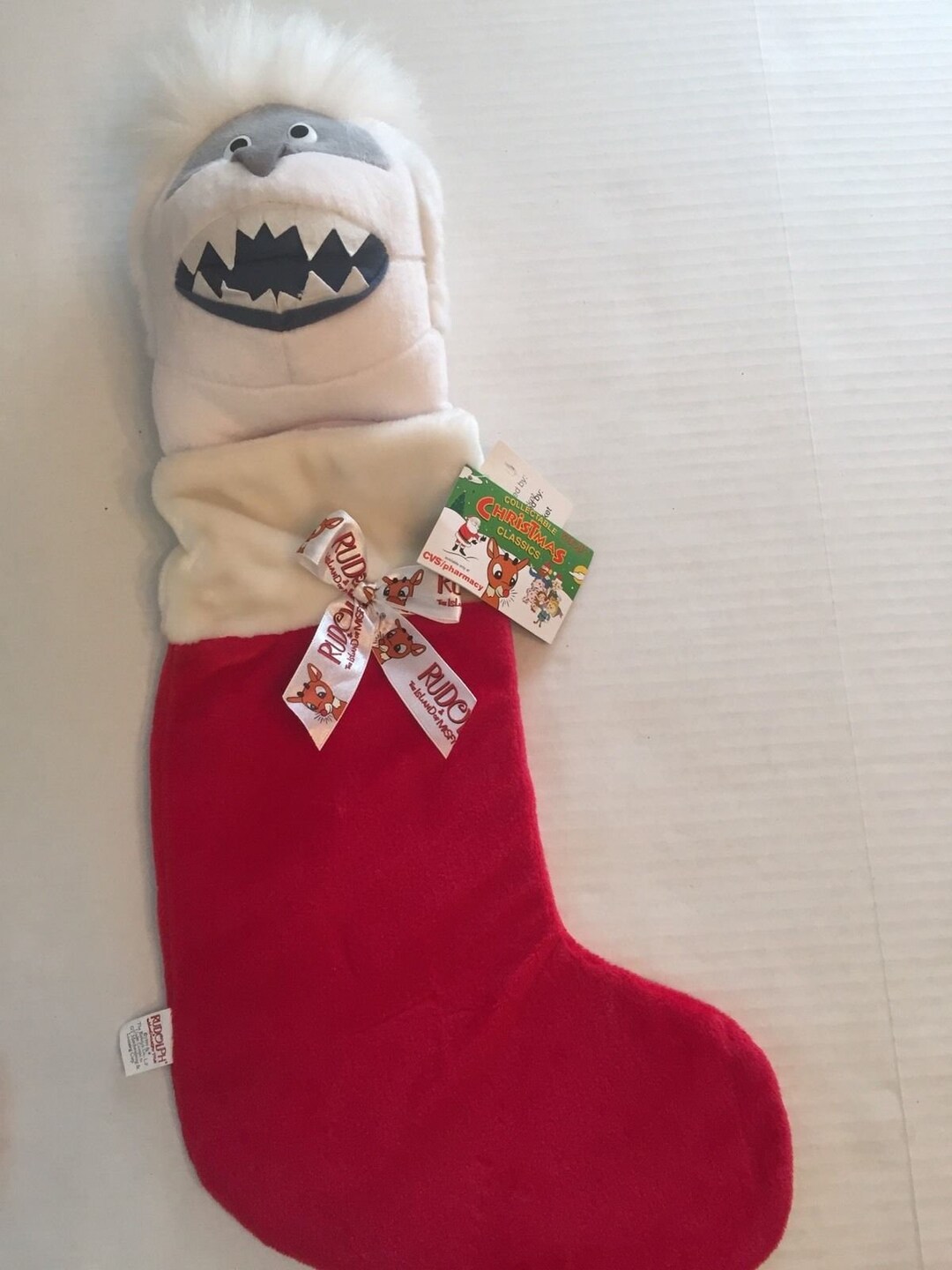 Vintage 1990s Bumble Yeti Christmas Stocking: Rudolph Island of Misfit ...