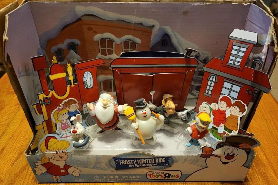 RARE Frosty the Snowman Winter Ride Train Station Parade Scenic ...