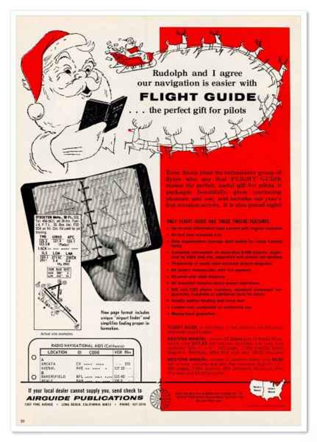 Rare! Original Dealer Pilots Flight Guide Trade Publication Ad ...