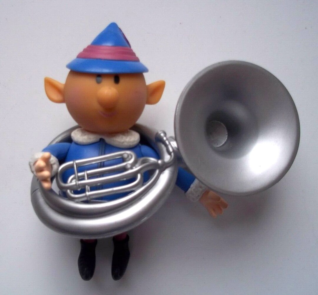 5 Inch Memory Lane Rudolph Articulated Big Choir Elf With Tuba ...