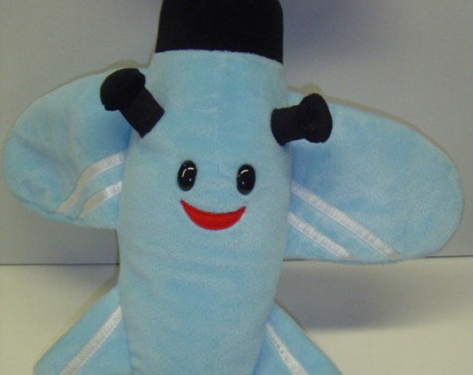 Vintage CVS 12 Inch Plush Doll LE Blue Airplane Rudolph Red - Etsy