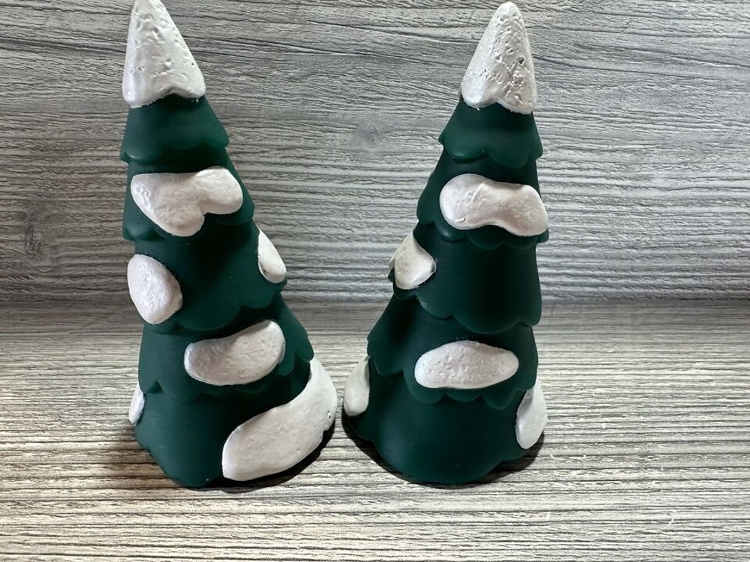 Set of 4 Inch Christmas Trees Action Figure Vintage Rudolph Reindeer ...