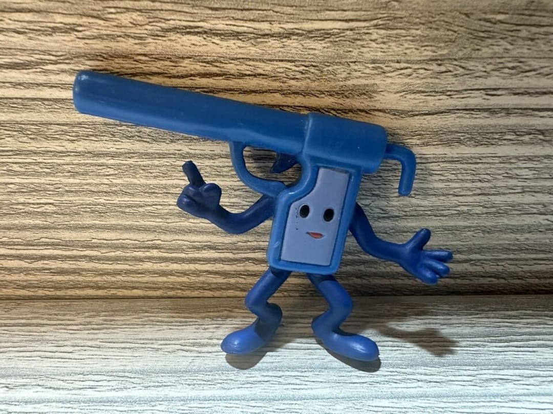 Rare! 3 Inch Memory Lane Rudolph Jelly Pistol Squirt Gun Action Figures ...