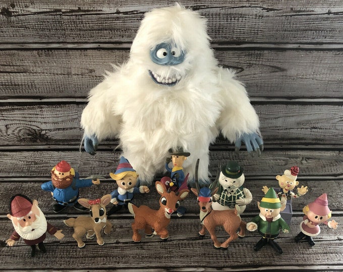 Rare! Loose Set Large 10 Inch Bumble Rudolph Characters and More Memory ...