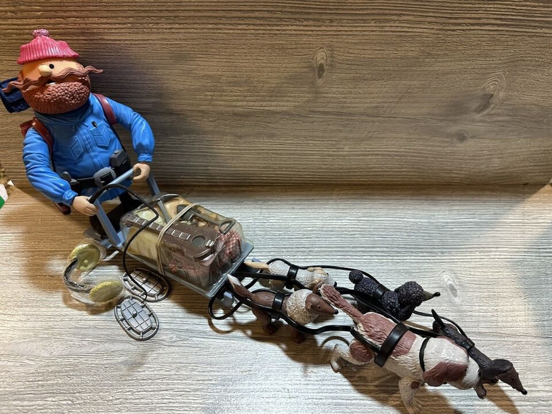 Vintage Rare! Memory Lane Prospector Miner Yukon Cornelius Dog Sled ...