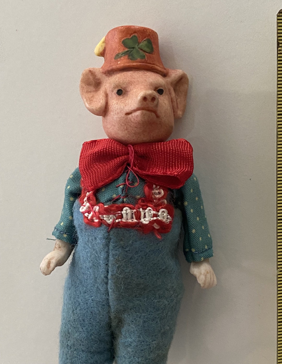 Pig 4 Inch Dollhouse German Bisque Human Anthropomorphic Clothed ...