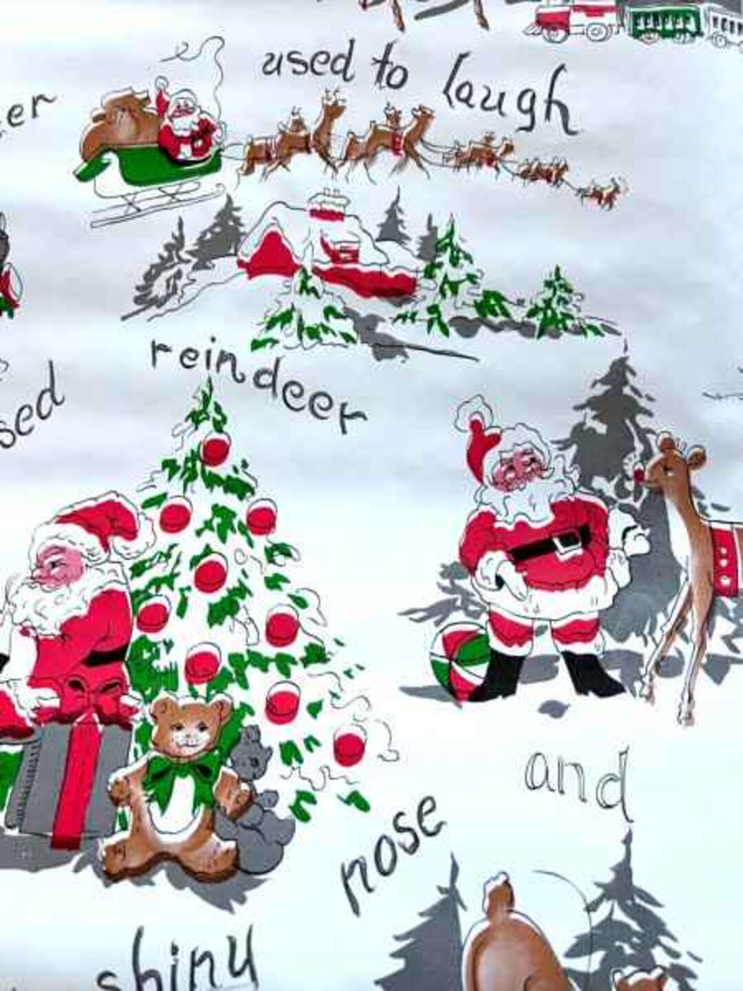 RLM Robert L May Rudolph the Red Nosed Reindeer With Santa Claus 18 ...